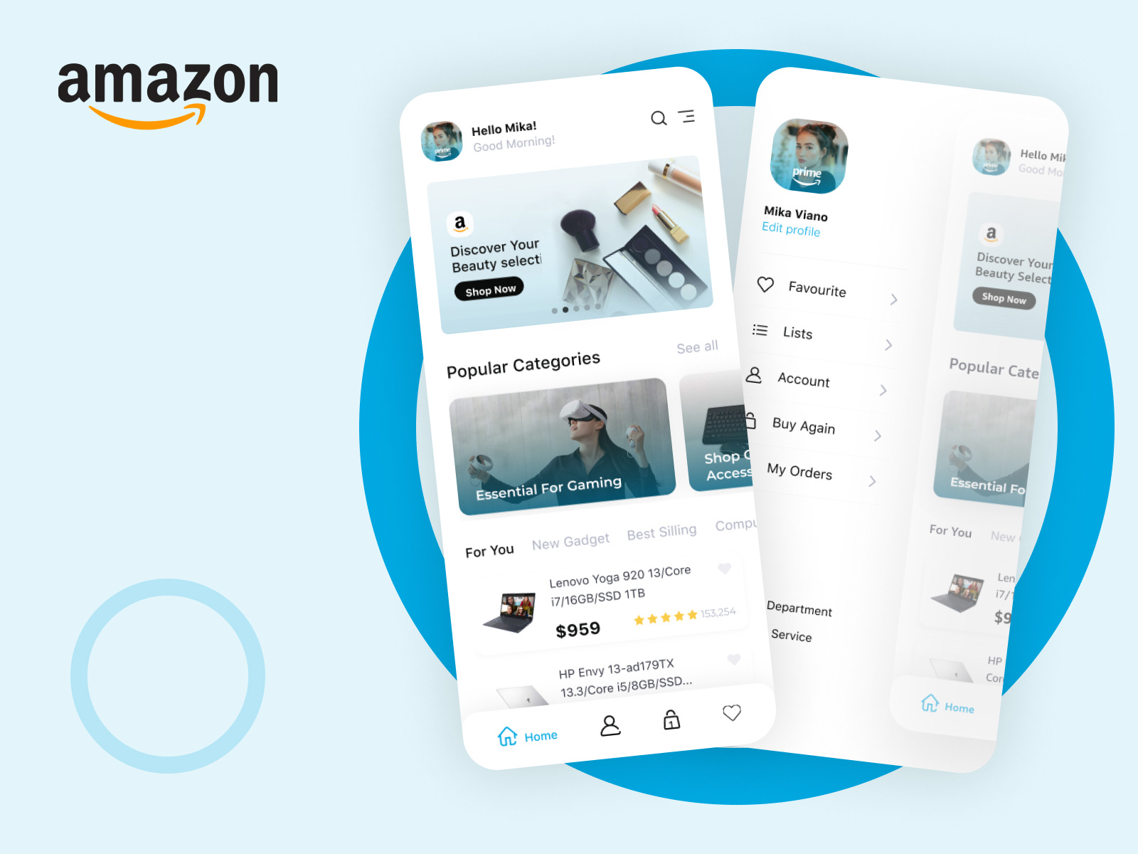 Amazon App Redesign by Mehrab Asad on Dribbble
