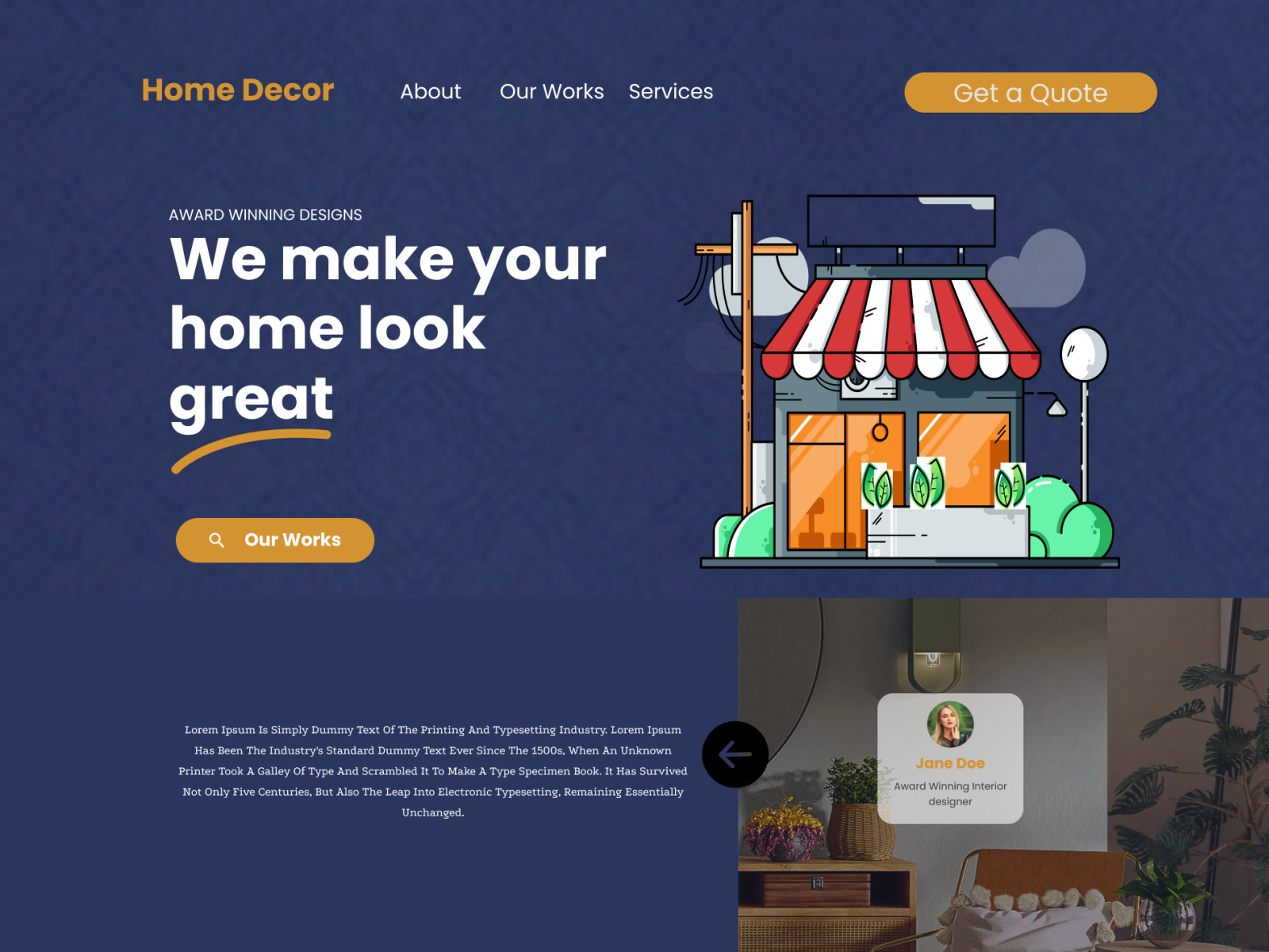 Home Decor - Web Design by Aayushi Saha - Product/UX Designer on Dribbble