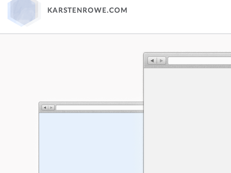 karstenrowe.com framework by Karsten Rowe on Dribbble