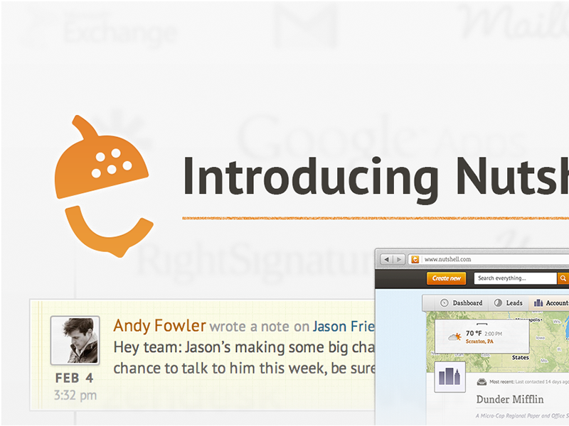 Nutshell screencast titles by Karsten Rowe on Dribbble