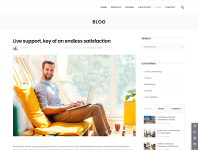 WordPress Blog Website Design by AB Oassey on Dribbble