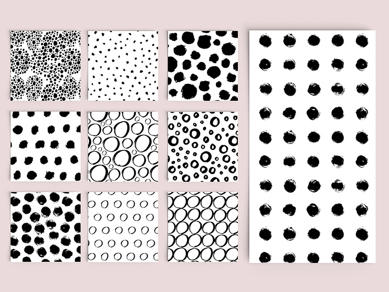 Dots & Circles | Seamless Patterns Collection by Svetlana Postikova on ...