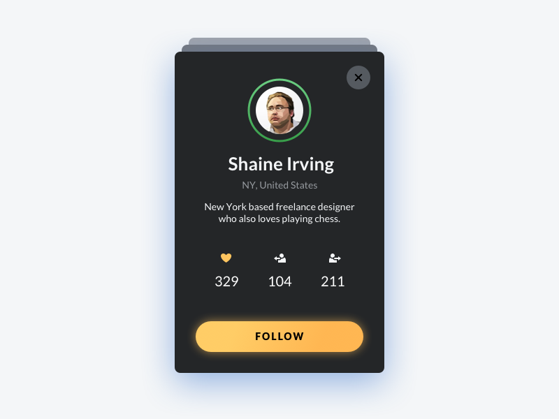 User Profile by Minh Killy Le on Dribbble