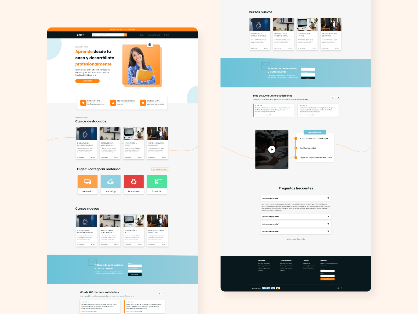 Online courses web design by JuliΓ‘n Gomez Acevedo on Dribbble Online courses web design by JuliΓ‘n Gomez Acevedo on Dribbble