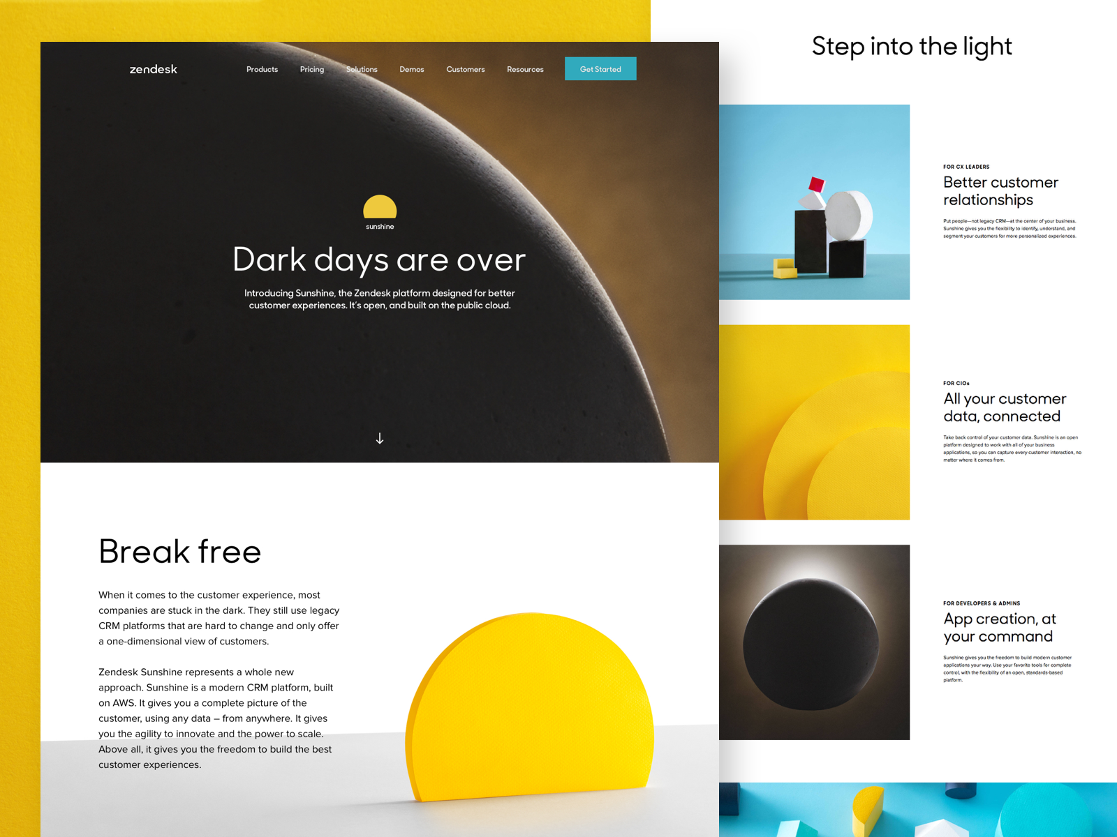 Zendesk Sunshine website by Talia Eisenberg for Zendesk on Dribbble Zendesk Sunshine website by Talia Eisenberg for Zendesk on Dribbble
