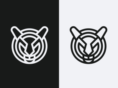 Tiger Logo Line Art by Awoga Ranger on Dribbble