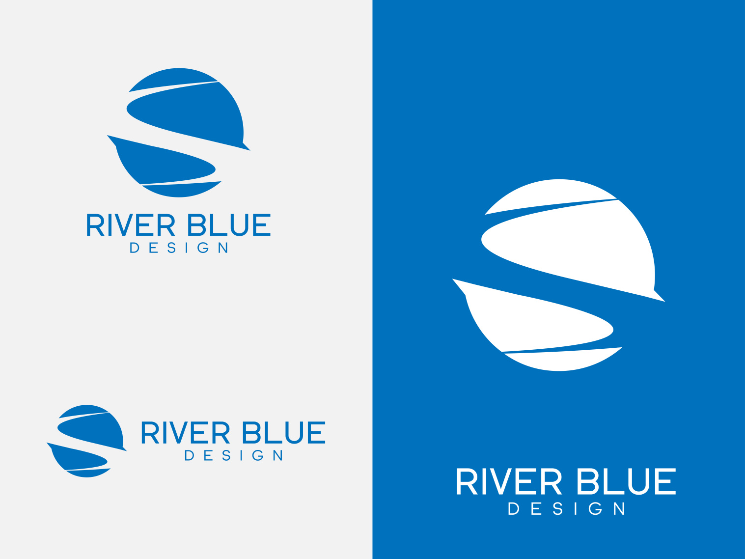 River Blue (sold) - Logo Design by Ziaul Zidan on Dribbble