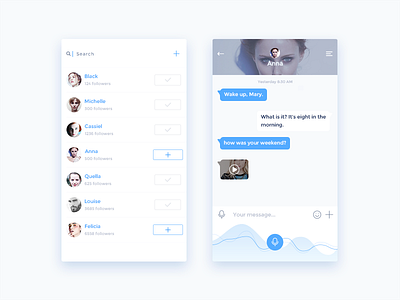 IM Chat by jleel on Dribbble