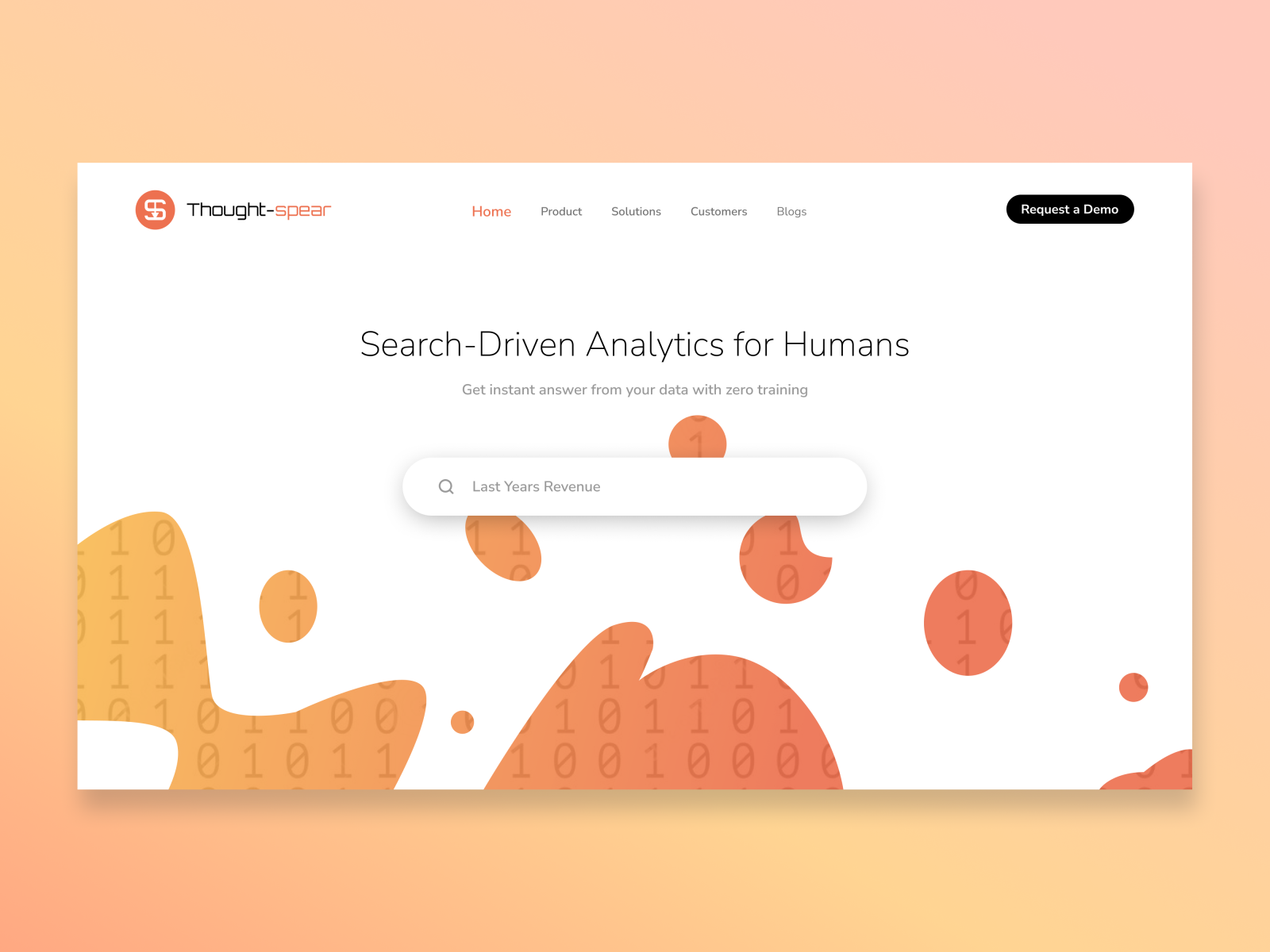 Thought-spear homepage ui by Ajay Jaiswal on Dribbble