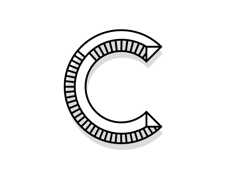 C Drop Cap by Ryan Yamamoto on Dribbble