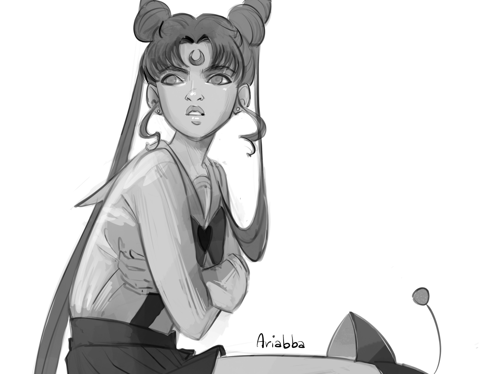 Chibiusa sketch by Arianna Belotti on Dribbble