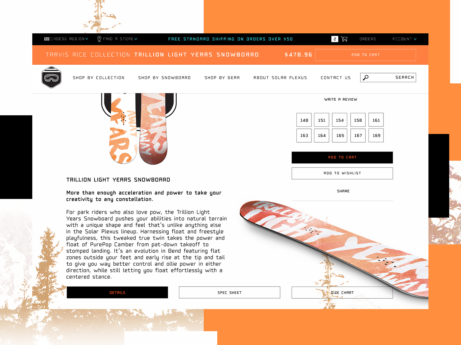 Travis Rice Collection Website Design by gauge on Dribbble