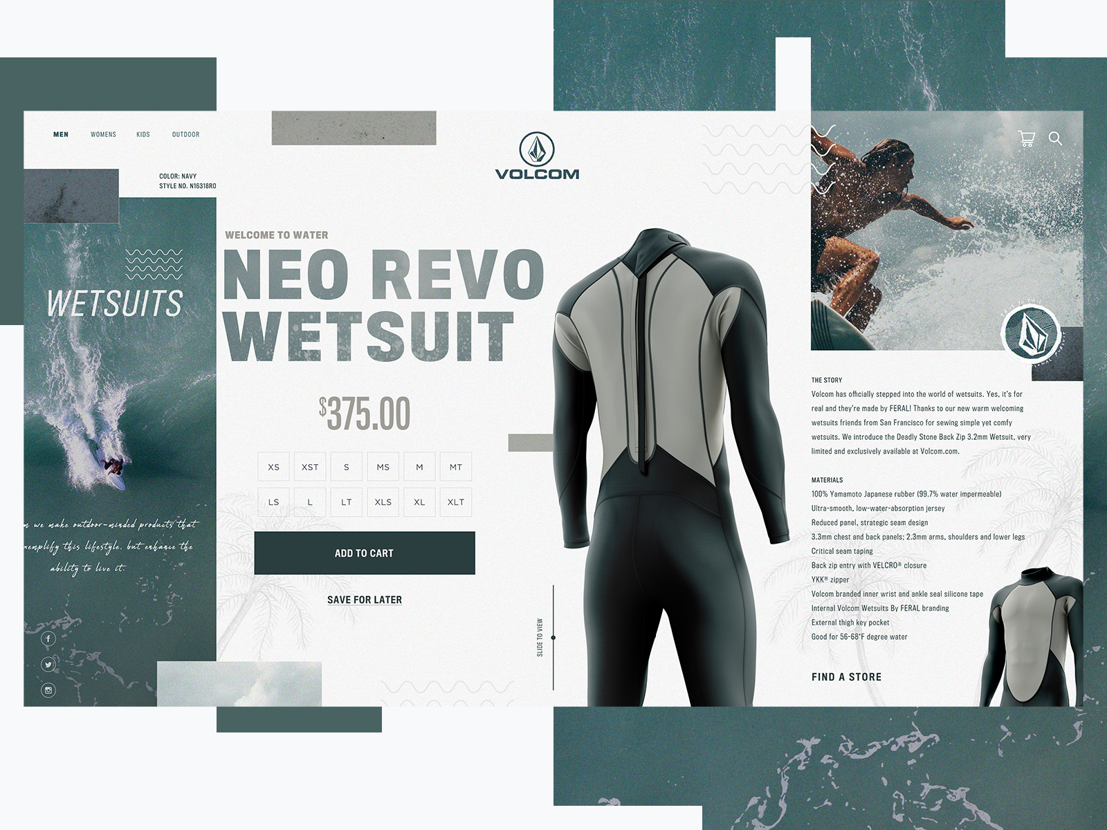 Volcom Surf Website Design Concept by gauge on Dribbble