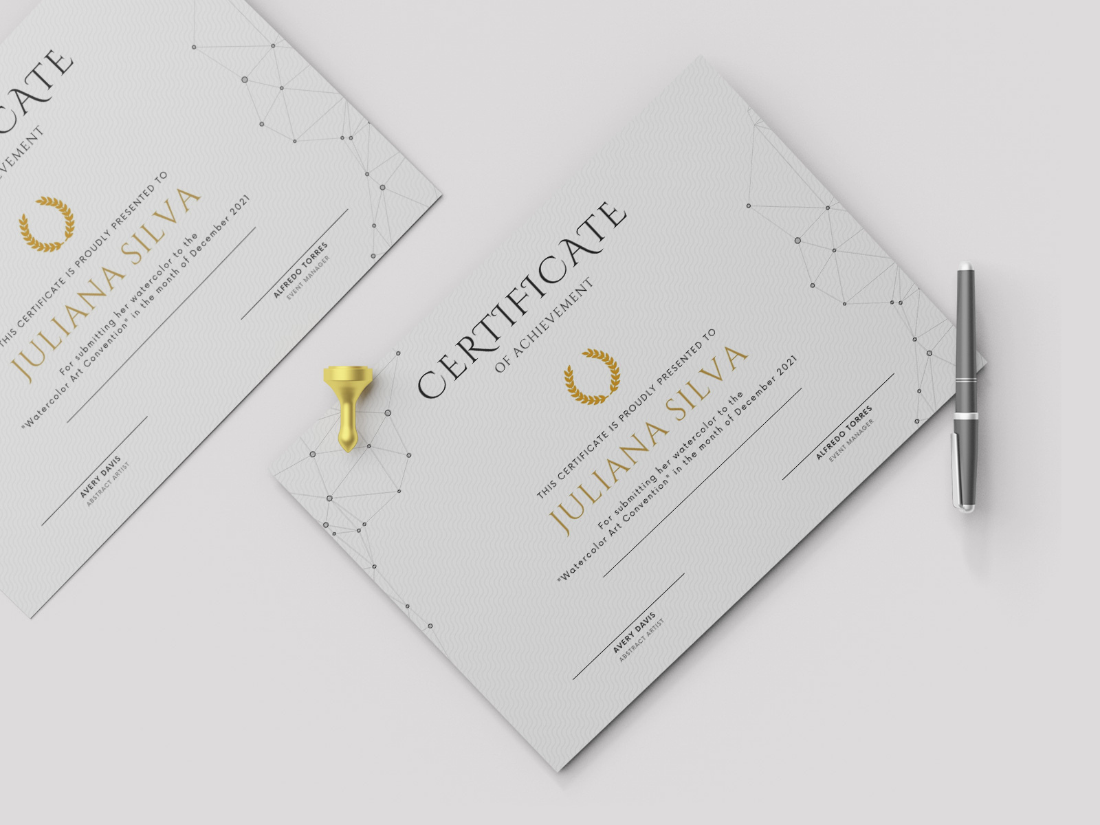 Editable Certificate of Achievement by Raisul Islam Ratin on Dribbble