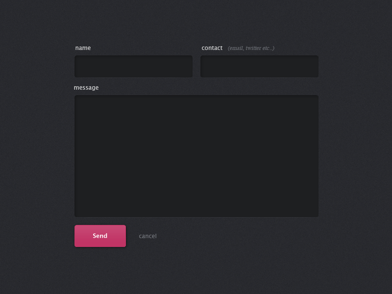 Feedback form by Matthias Gille on Dribbble
