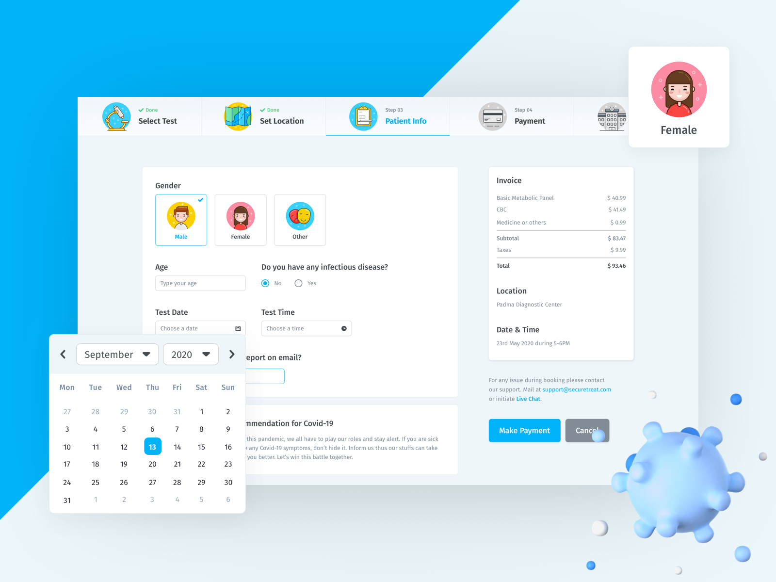 Secure Treatment - Patient Info by Md Shamsuddin on Dribbble