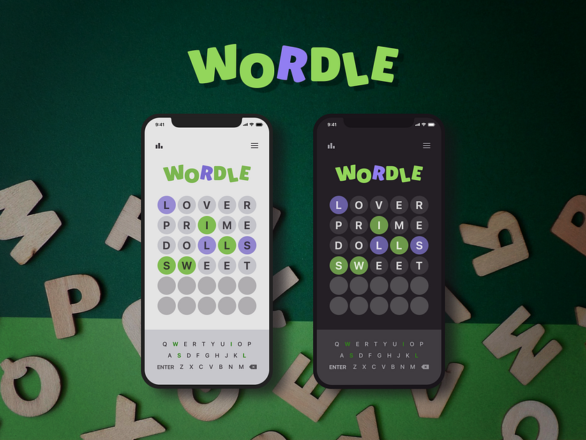 Wordle Redesign by Lina Artista on Dribbble