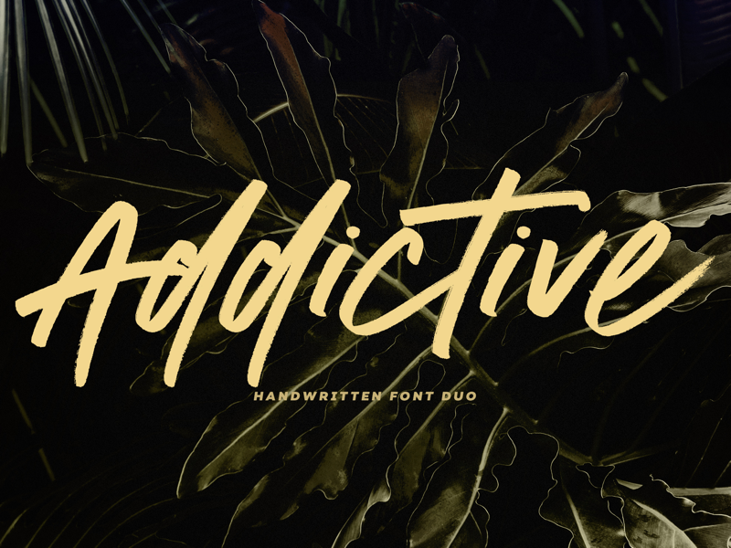 Addictive font duo by Michael Mervinetsky on Dribbble