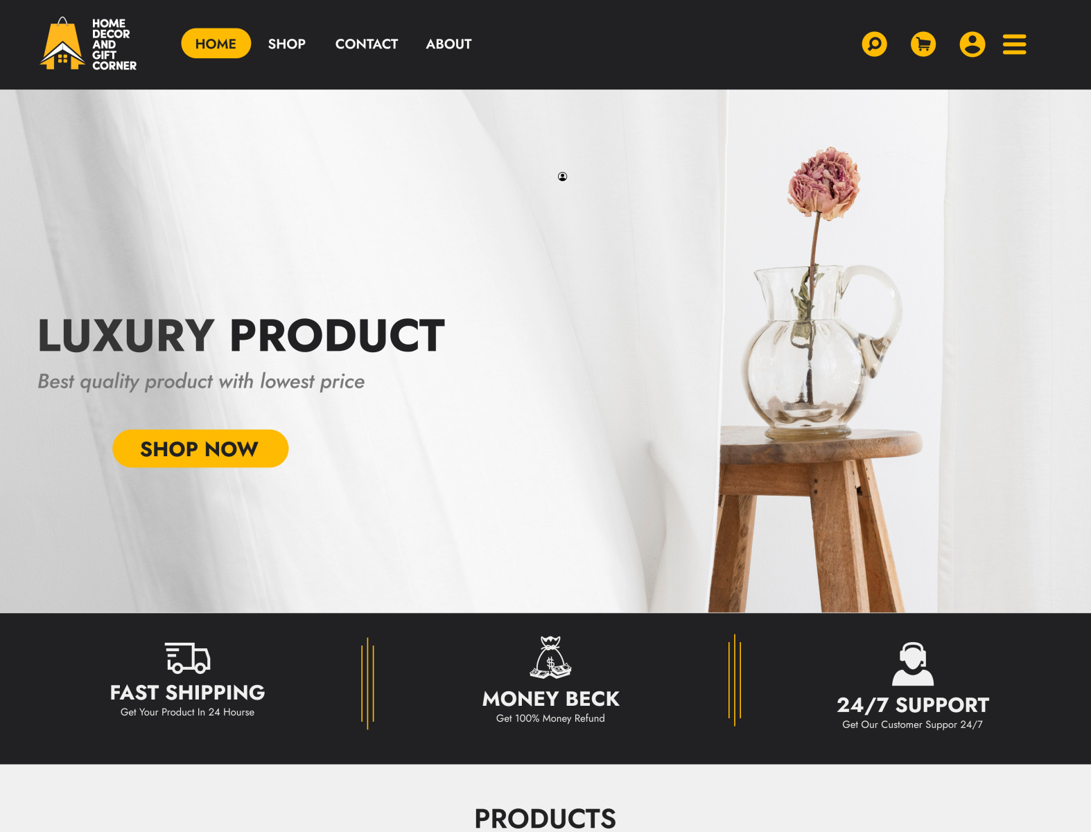 Home Decor Product shop UI and UX Design by Md Takib Uddin Sarker on ...