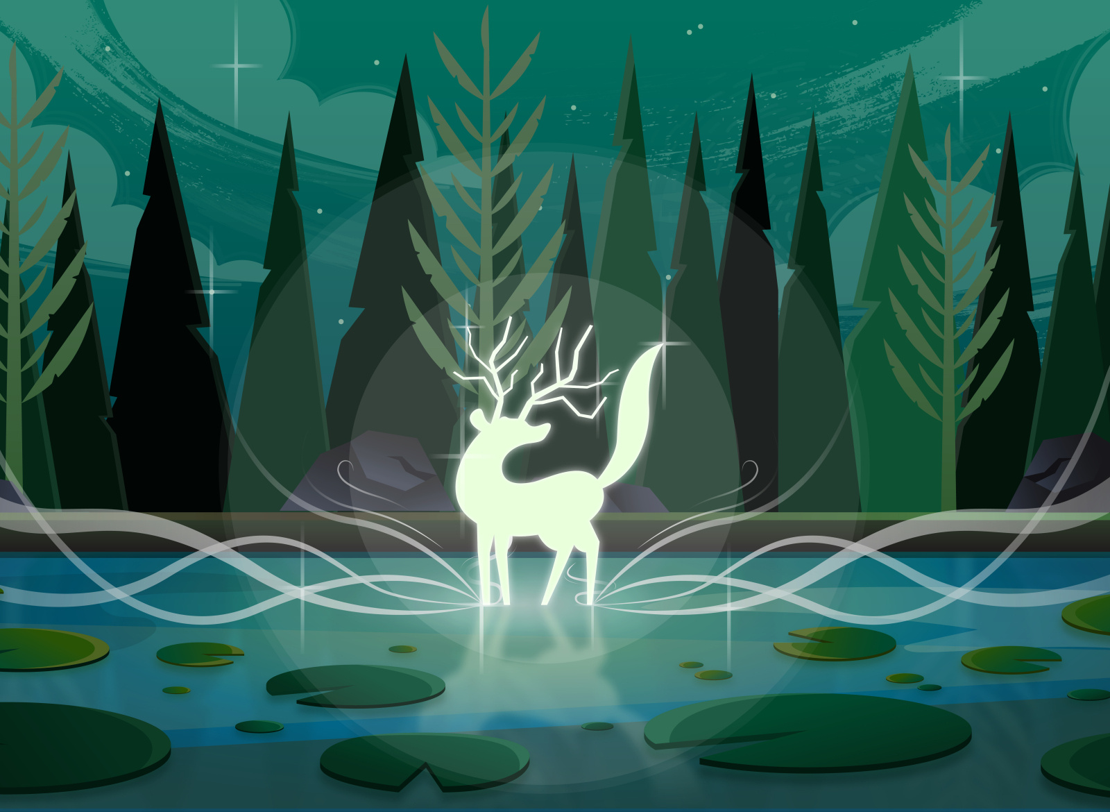 LIGHT DEER by motiol_studio on Dribbble