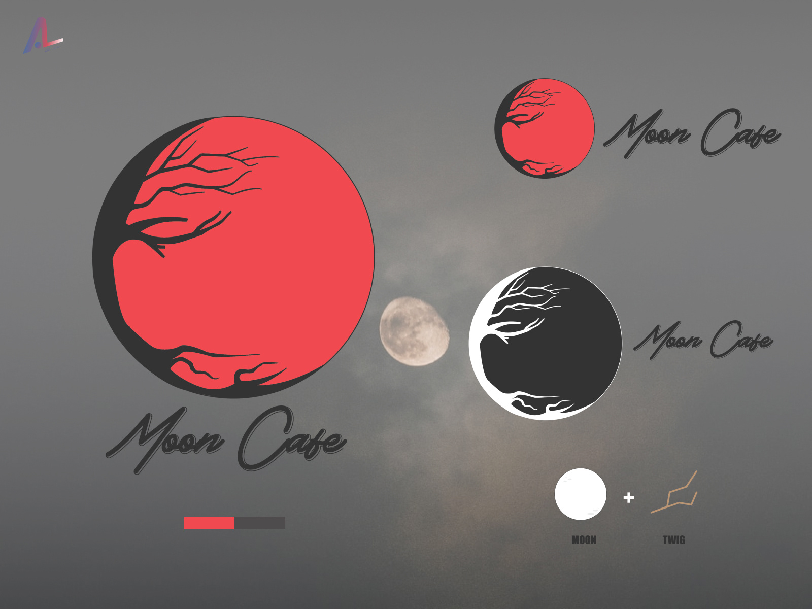 Moon Cafe - Logo Coffee shop by Aline Digital Agency on Dribbble