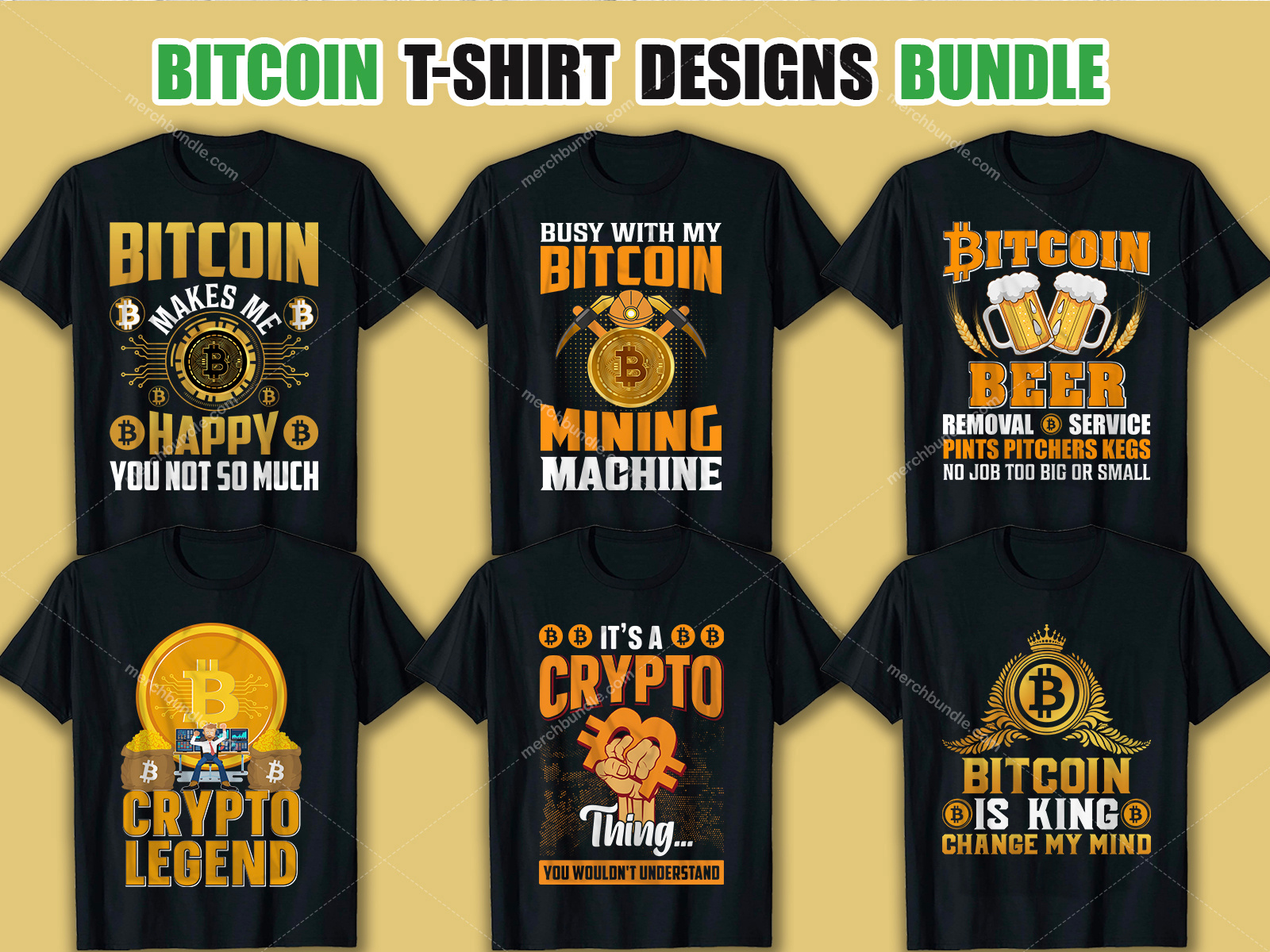 Bitcoin T Shirt Design Bundle by Md Tamim Iqbal on Dribbble