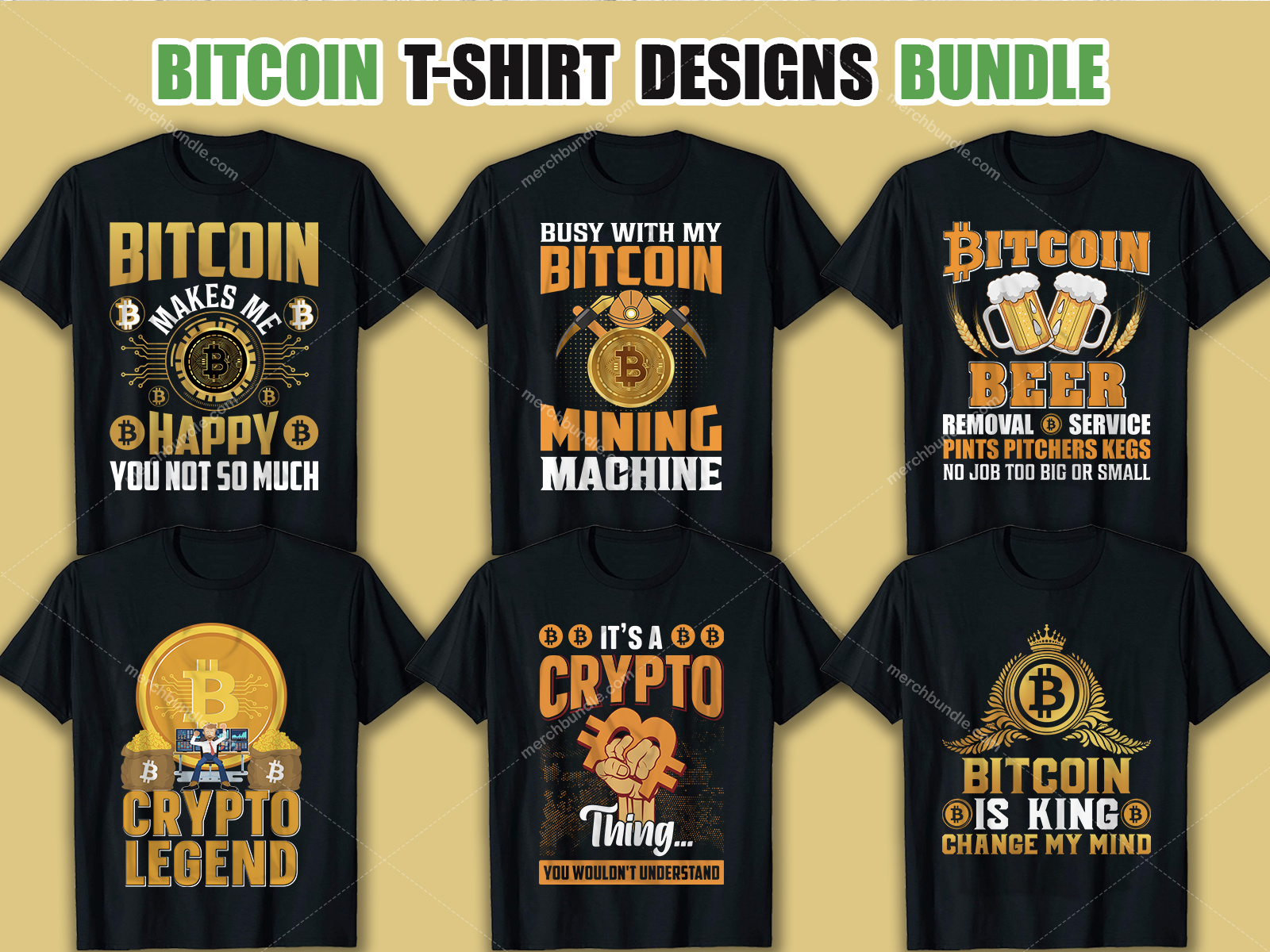 Bitcoin T Shirt Design Bundle by Md Tamim Iqbal on Dribbble