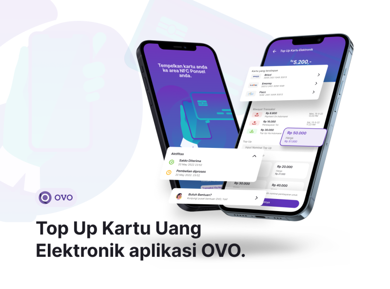Top Up Kartu Uang Elektronik Aplikasi OVO by Ilhamsyah Putra on Dribbble