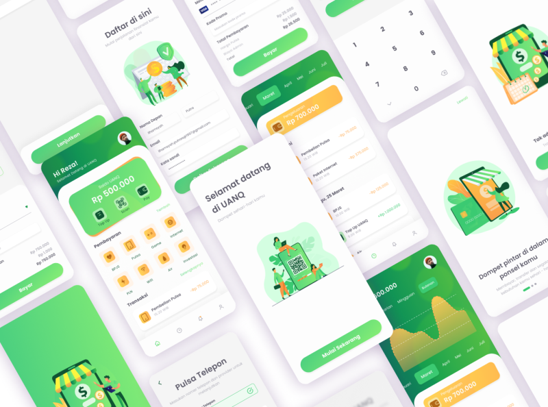 UANQ - EWallet Mobile App by Ilhamsyah Putra on Dribbble