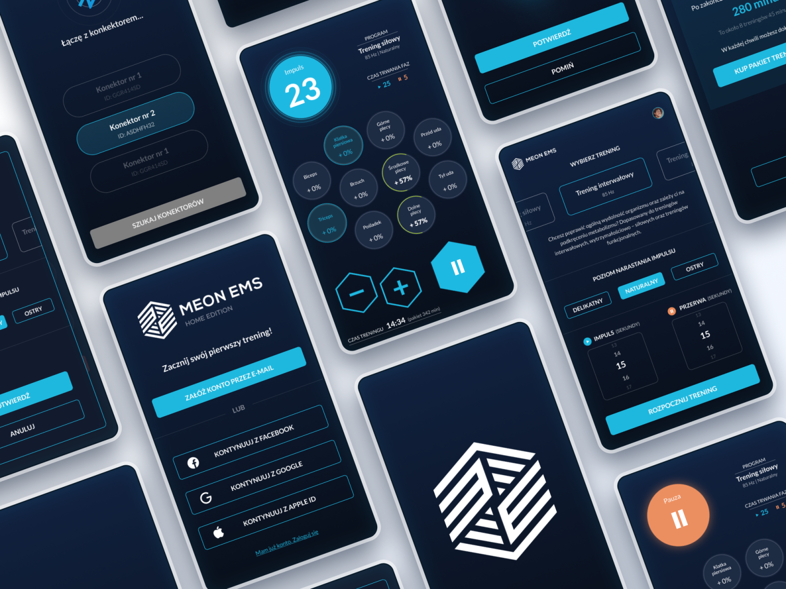MEON EMS Home Edition by Łukasz Marcinkowski on Dribbble