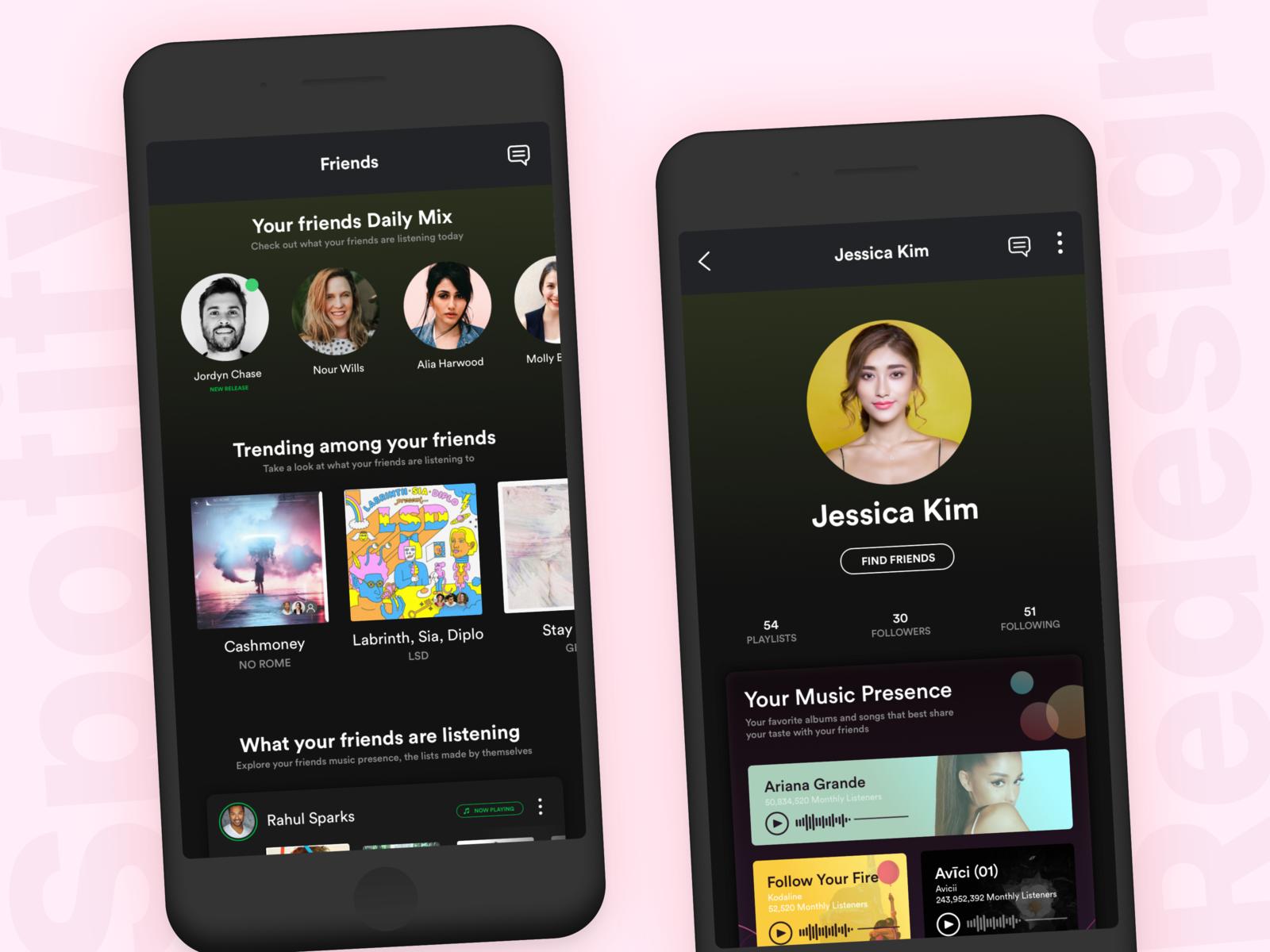 Spotify redesign: build your music presence by Lily Pai on Dribbble