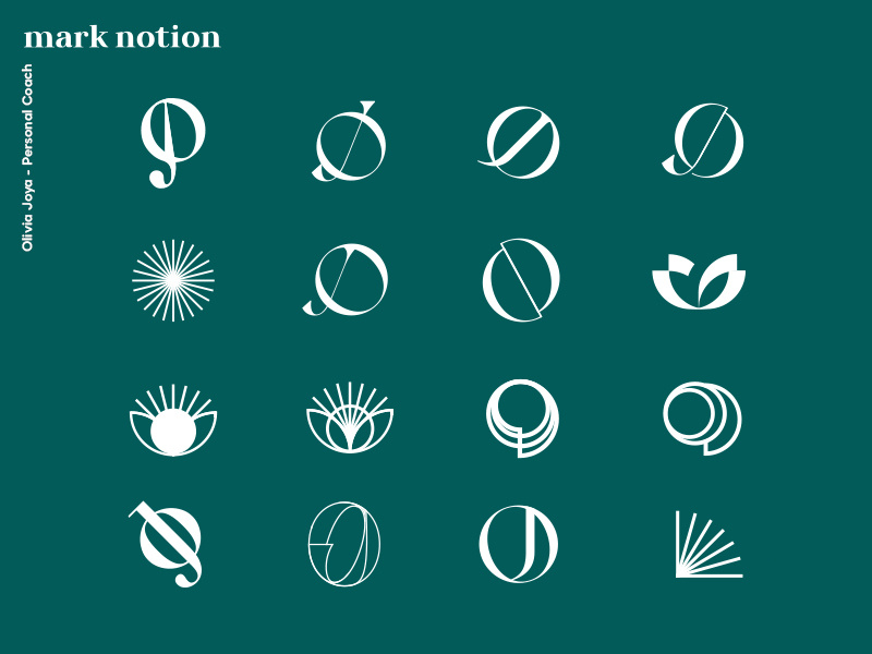 🥊Olivia Joya- Potential Logo Concepts by Mark Notion on Dribbble