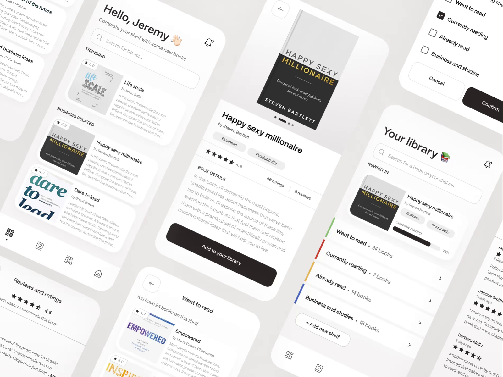 📚 Book progress tracker by Barbara Cichoń for Momentum on Dribbble