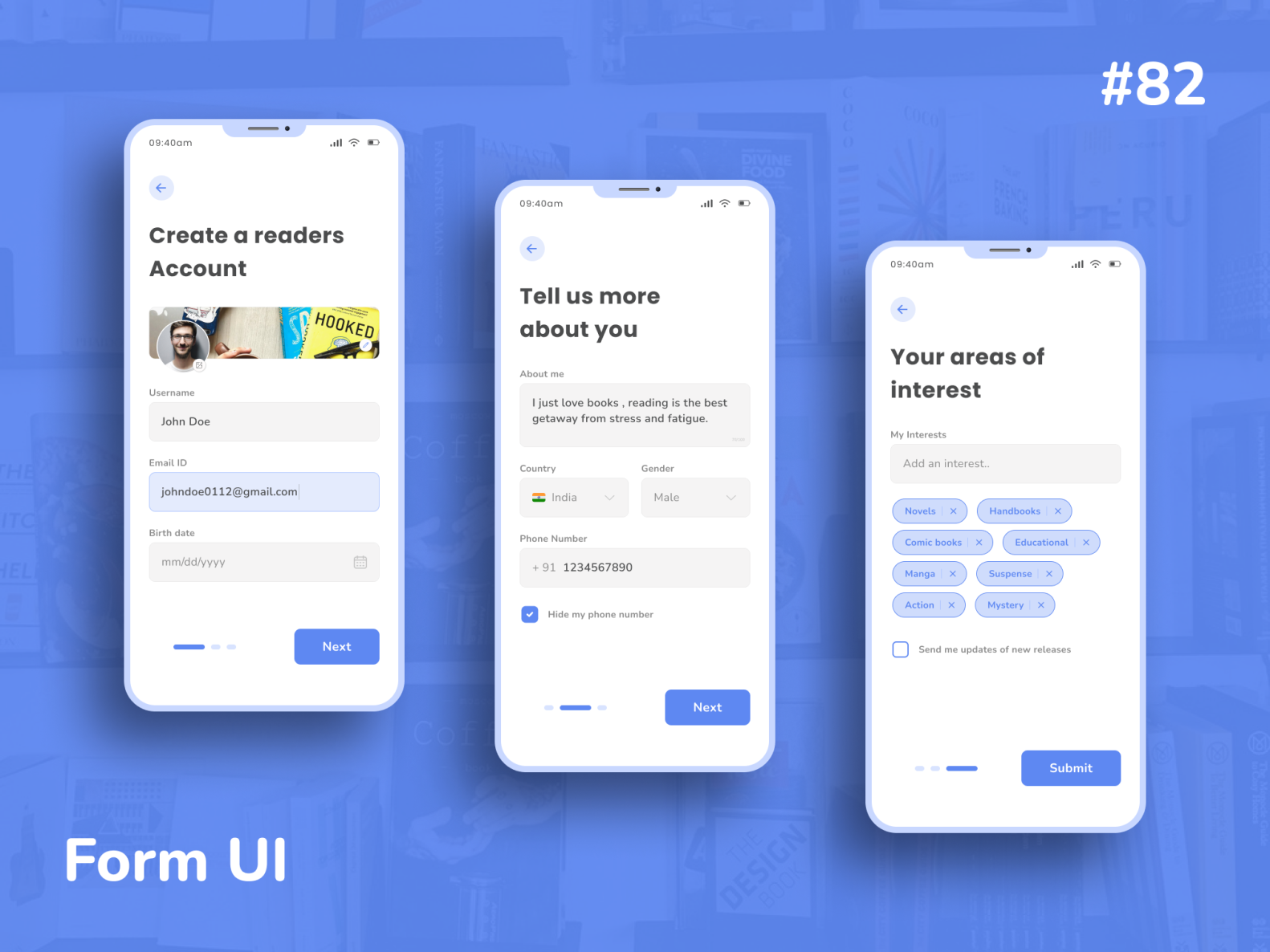 Daily UI Challenge - Form by Abhijeet Gonsalves on Dribbble
