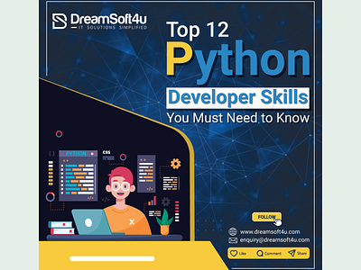 Top 12 Python Developer Skills You Must Need to Know by Dreamsoft4u on ...