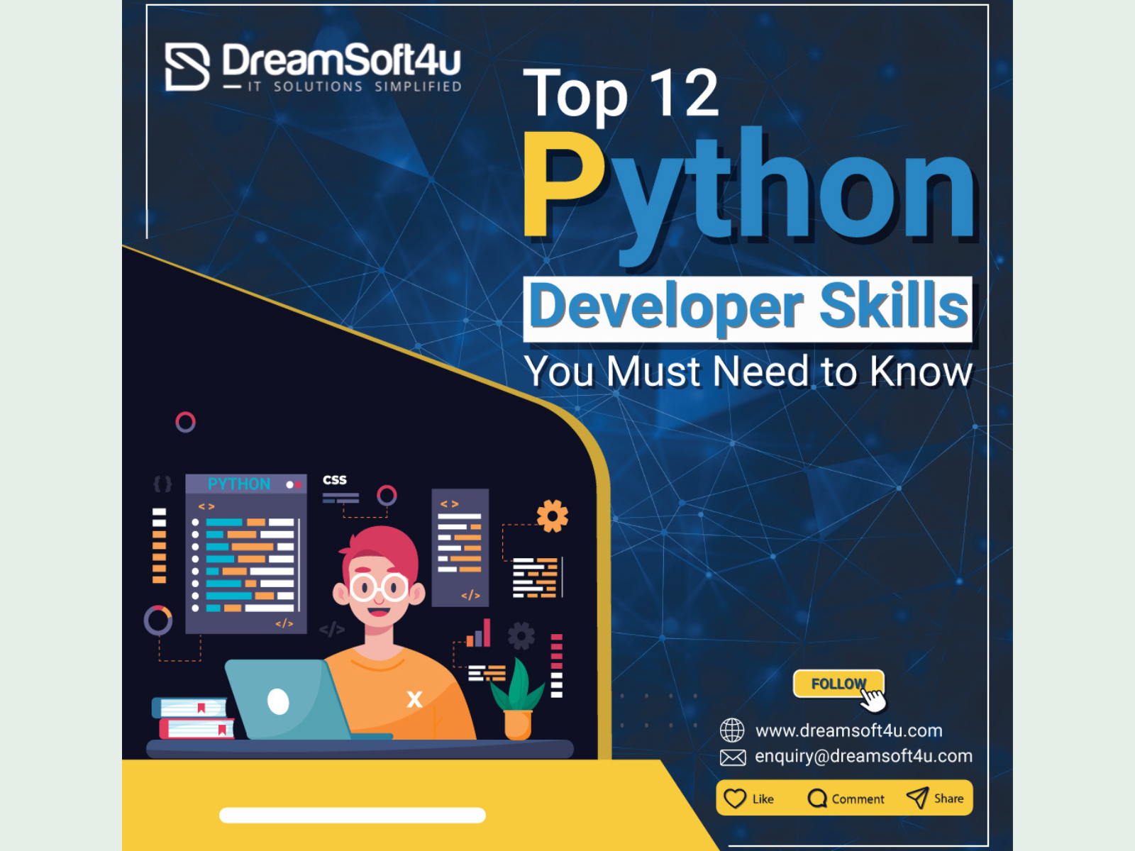 Top 12 Python Developer Skills You Must Need to Know by Dreamsoft4u on ...