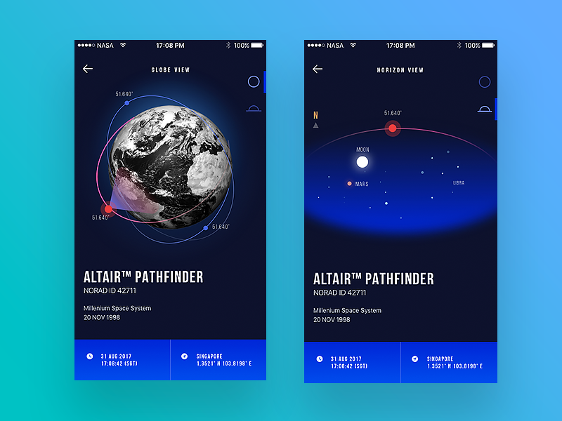 In-The-Sky.org mobile app Concept II by Rahadi Istiko on Dribbble