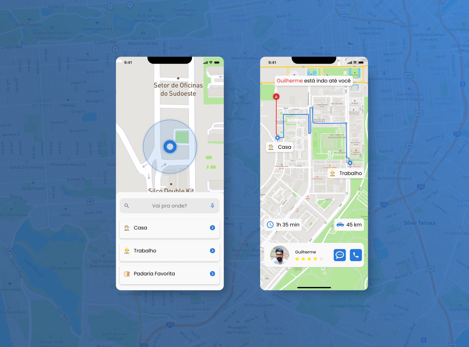 Location Tracker - #DailyUI 20 by Vinicius Vieira on Dribbble