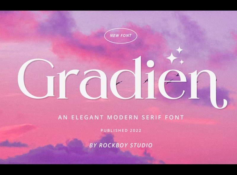 Free Gradien - Modern Stylish Font by Richarde Leei on Dribbble
