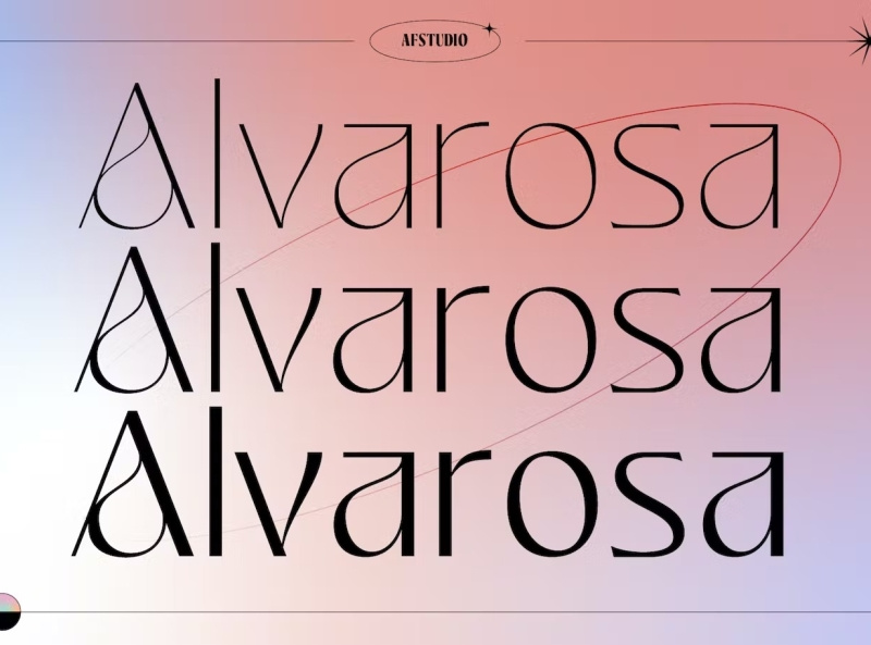Free - Alvarosa Display Font by Richarde Leei on Dribbble