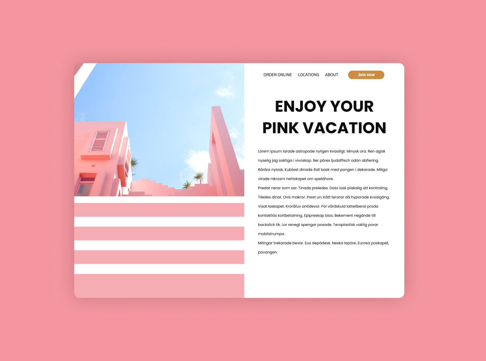 Pink Vacation by Tony Chen on Dribbble