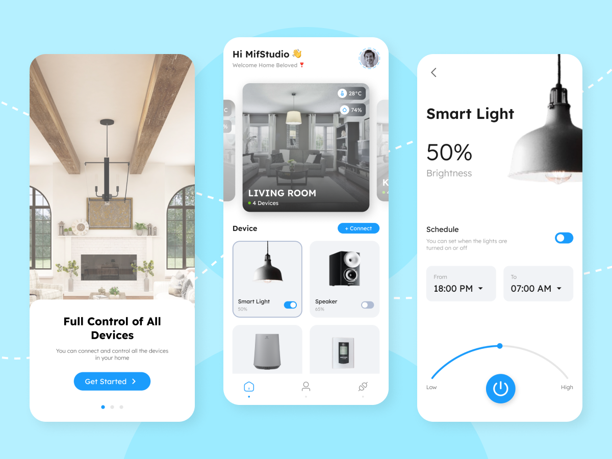 Dribbble - google-home-redesign-light-dark-modes-539725.png by Miftahul ...