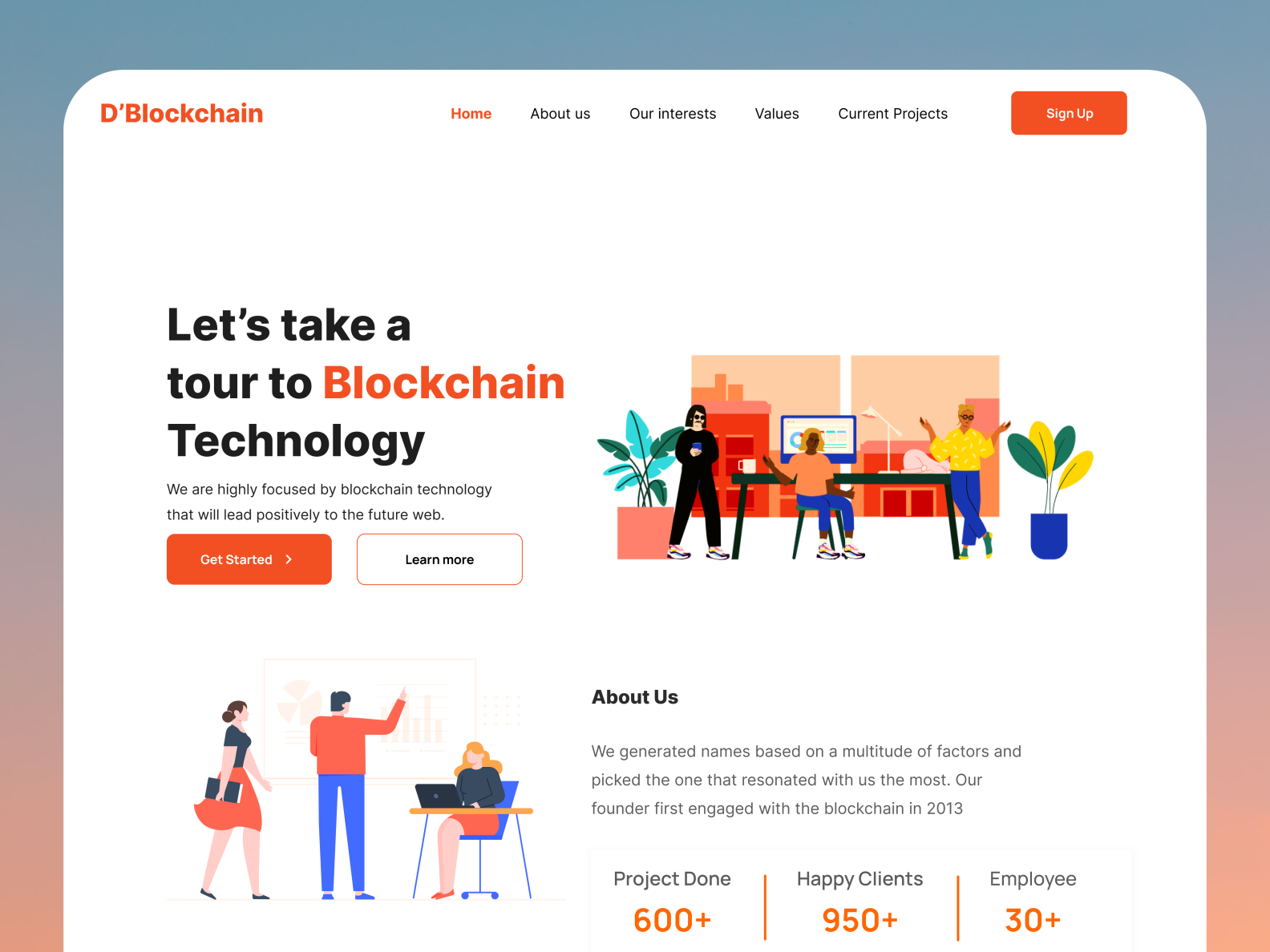 Blockchain UI Web Design by Doni Sanjaya on Dribbble