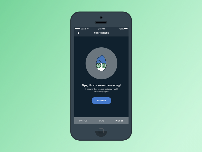 Not Ready Yet by Marta Blanco on Dribbble