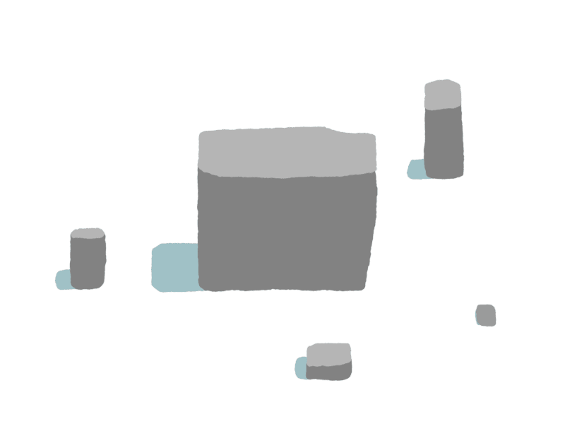 Little Rocks by Claudio Salas on Dribbble