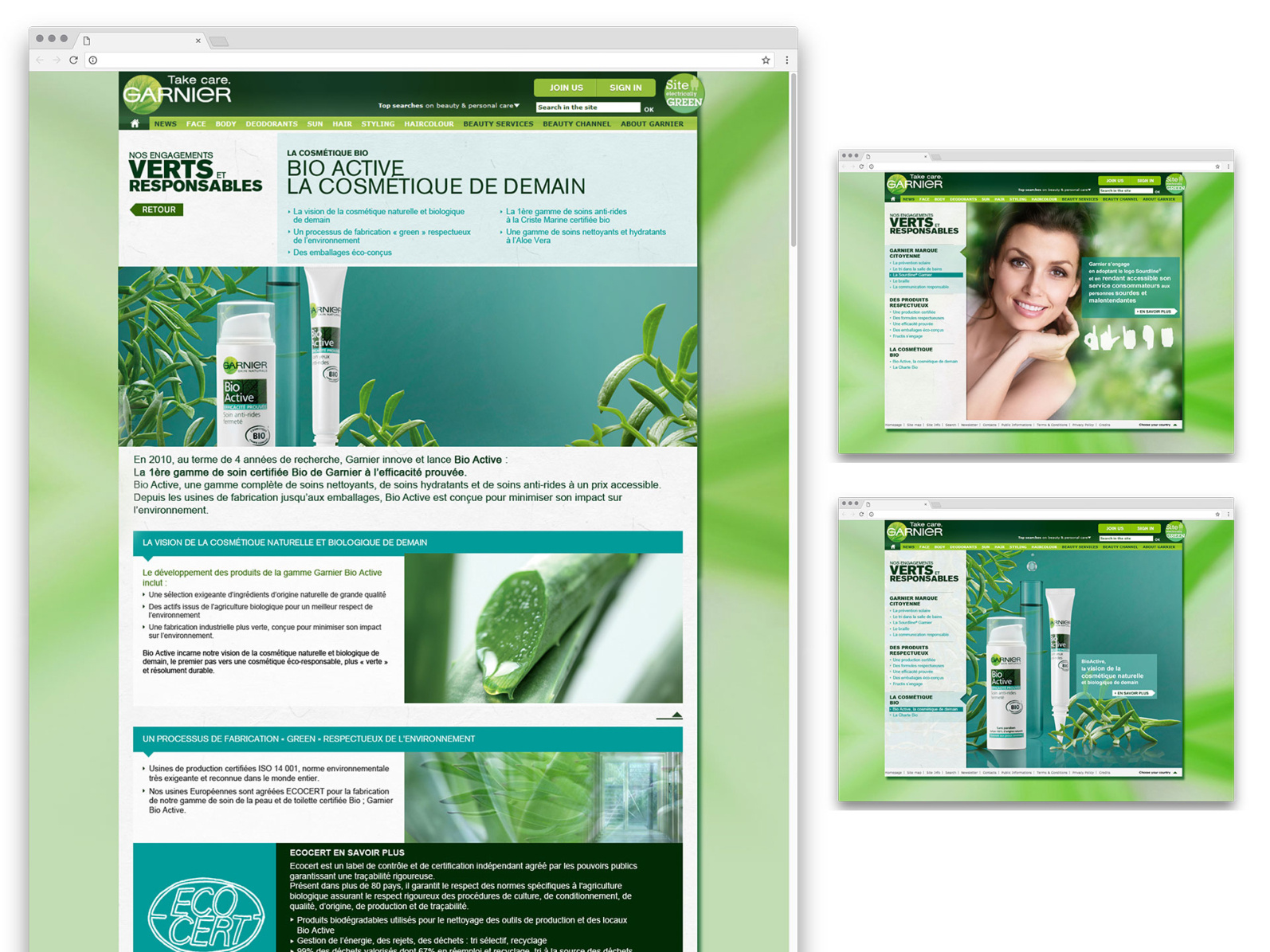 Garnier Bio Active - Ui - 2011 by Delphine Pépin on Dribbble