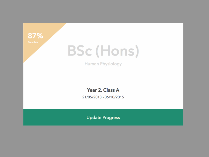 Online Course Card by Mike o_! on Dribbble
