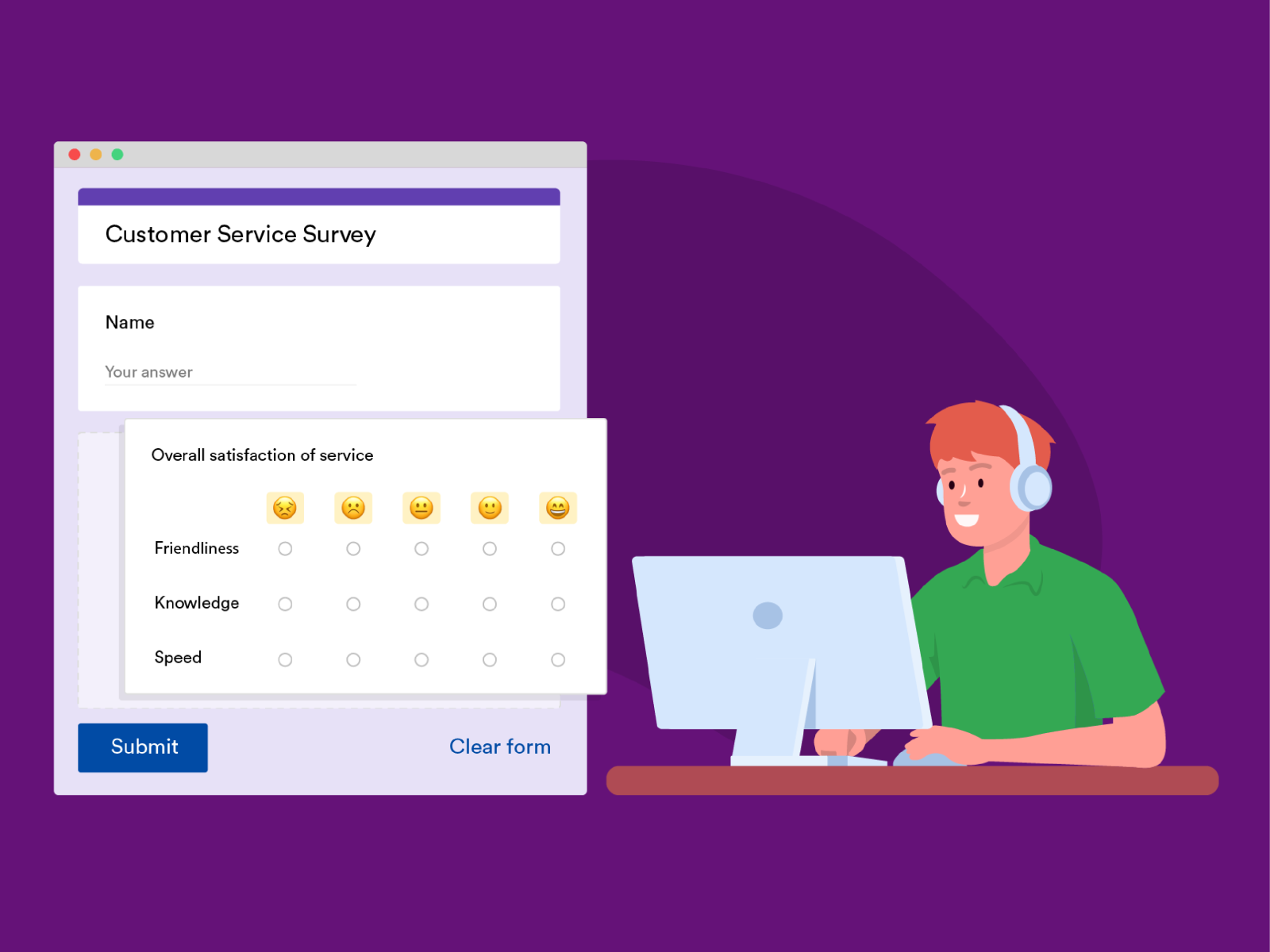 Multiple Choice Grid in Google Forms by Merve Ağaoğlu on Dribbble