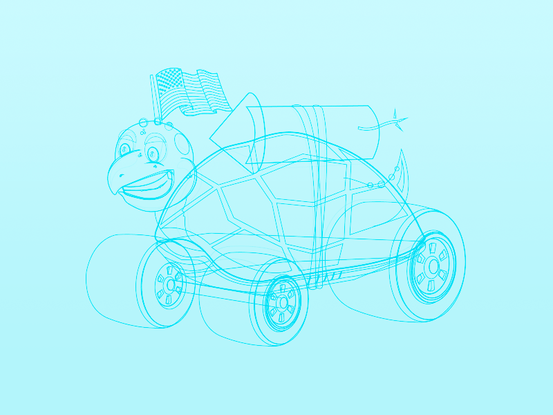 Turtle Racer by Corey Jones on Dribbble