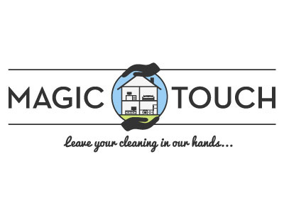 Magic Touch Cleaning Company Logo by Helen Lafaye Johnson on Dribbble